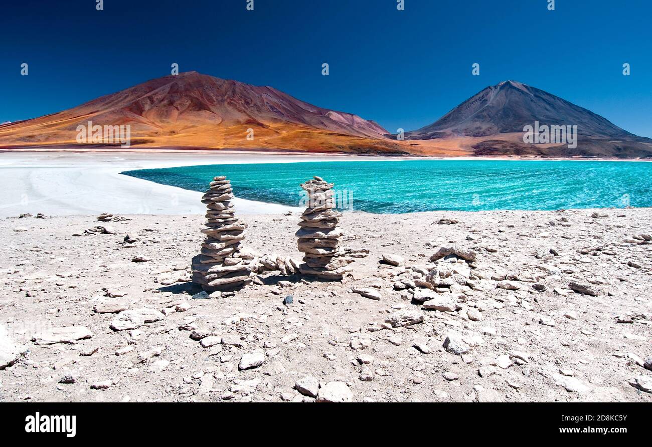 Laguna Verde is located in Sur Lipez province, Altiplano region of ...