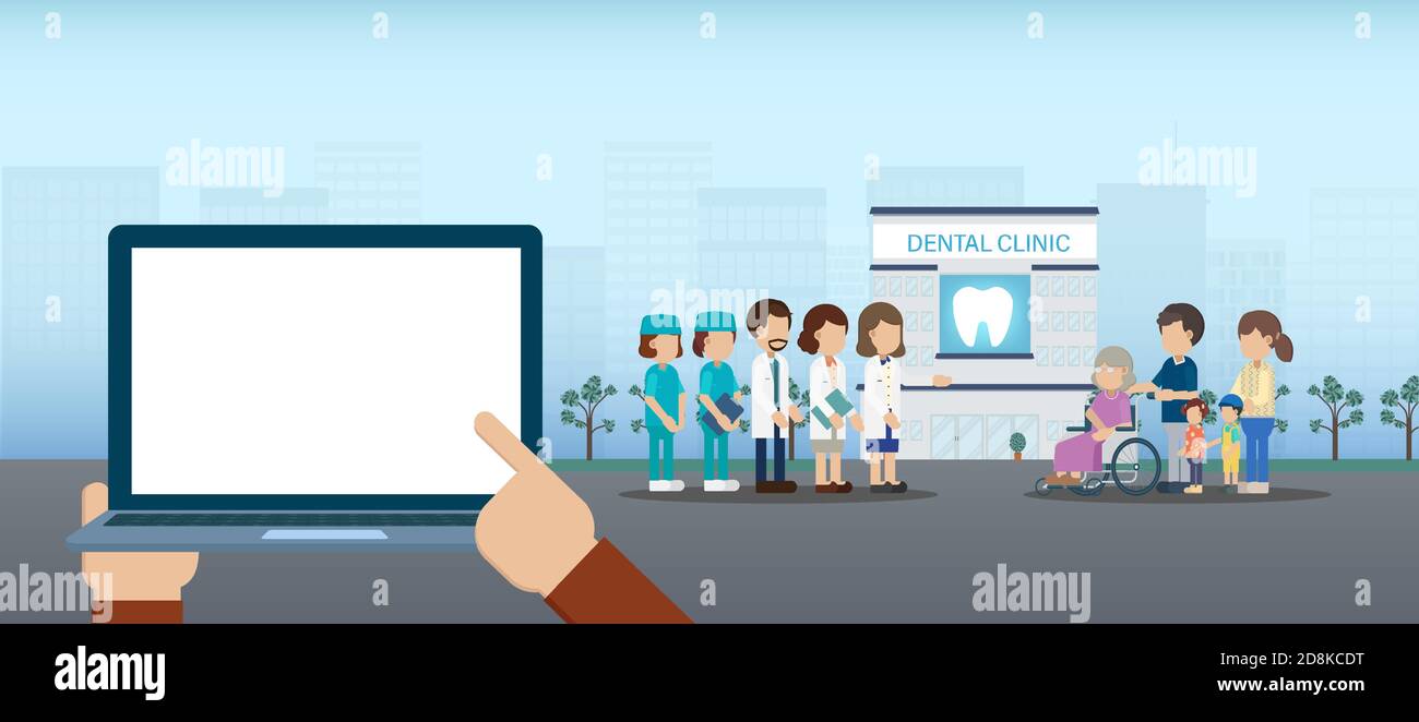 Hospital computer blank screen Stock Vector Images - Alamy
