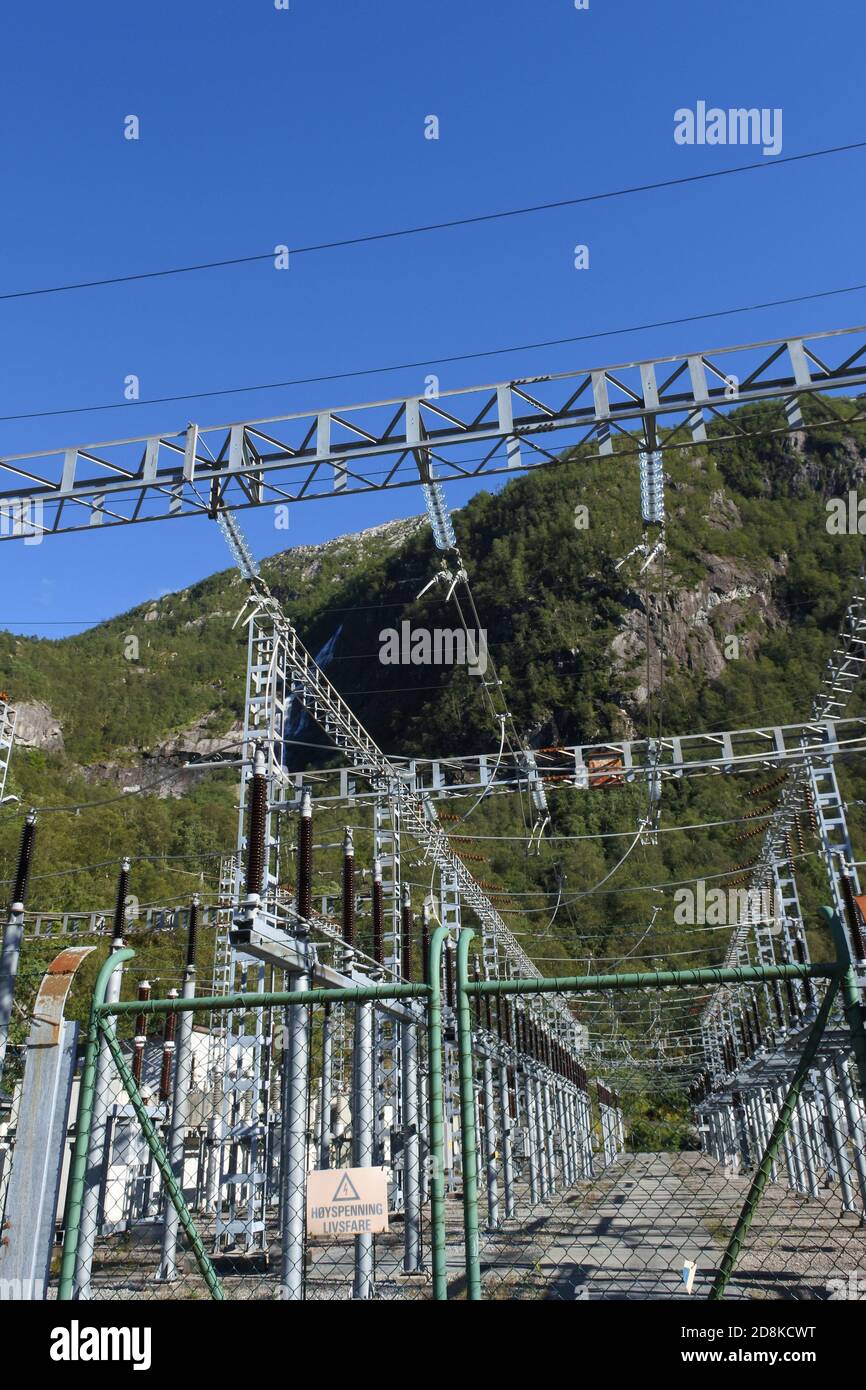 BKK Hydro electric plant in Matre, Sogn og Fjordane, Hordaland ...