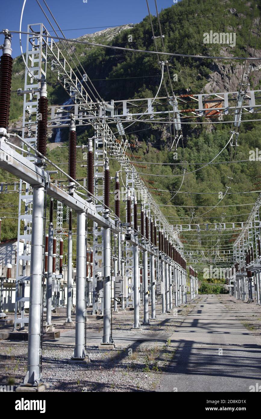 BKK Hydro electric plant in Matre, Sogn og Fjordane, Hordaland ...
