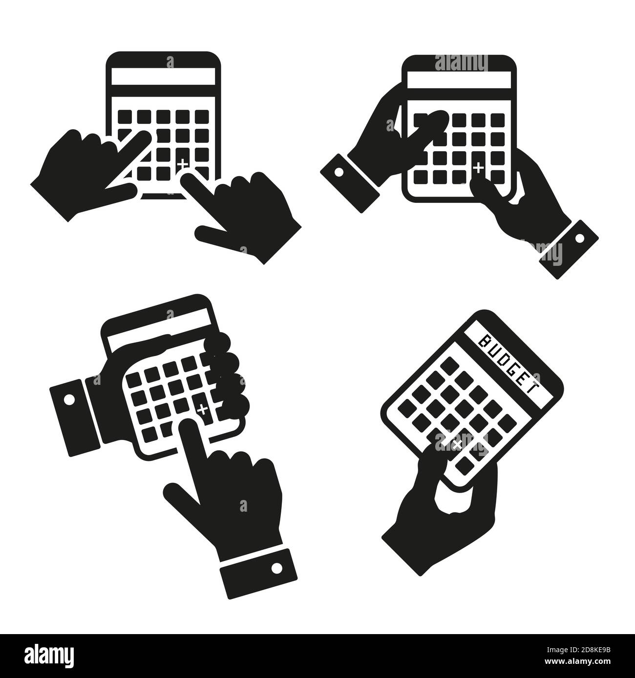 Hand calculators Stock Vector Images - Alamy
