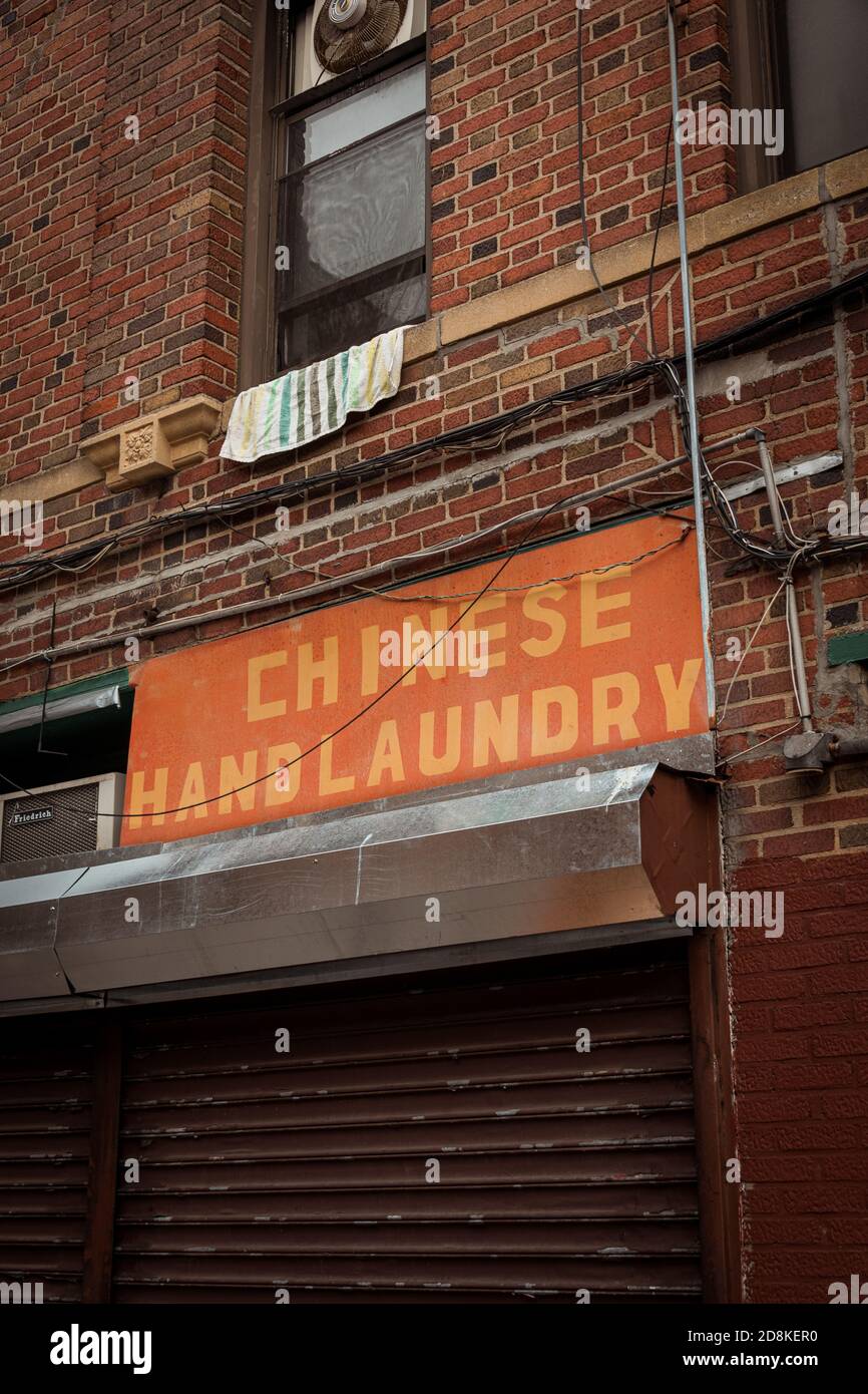 Chinese Hand Laundry sign in Brighton Beach, Brooklyn, New York City ...
