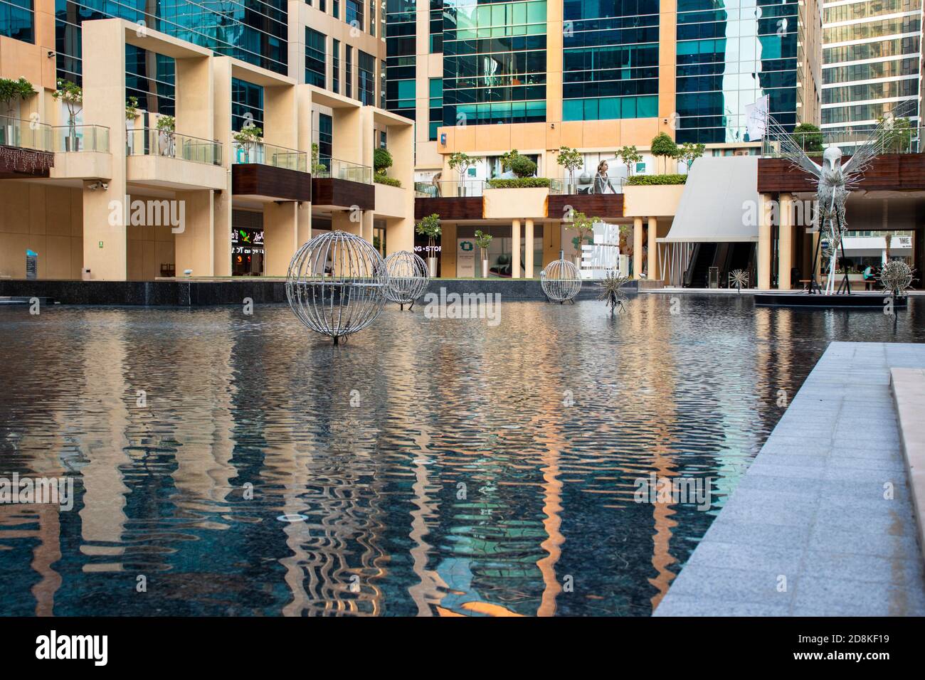 Bay Square area in Business Bay district in Dubai, UAE. Outdoors Stock ...