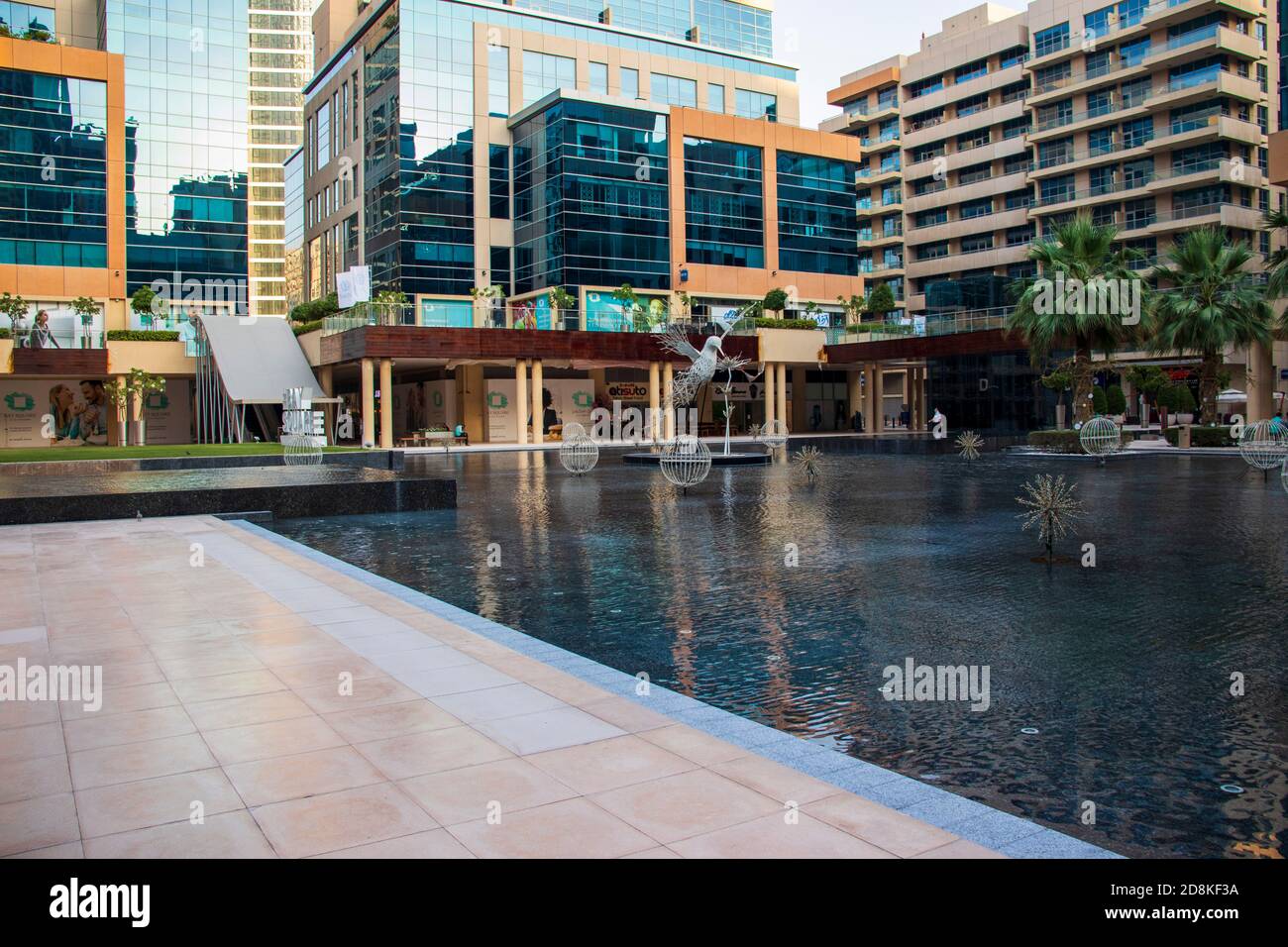 Bay Square area in Business Bay district in Dubai, UAE. Outdoors Stock ...