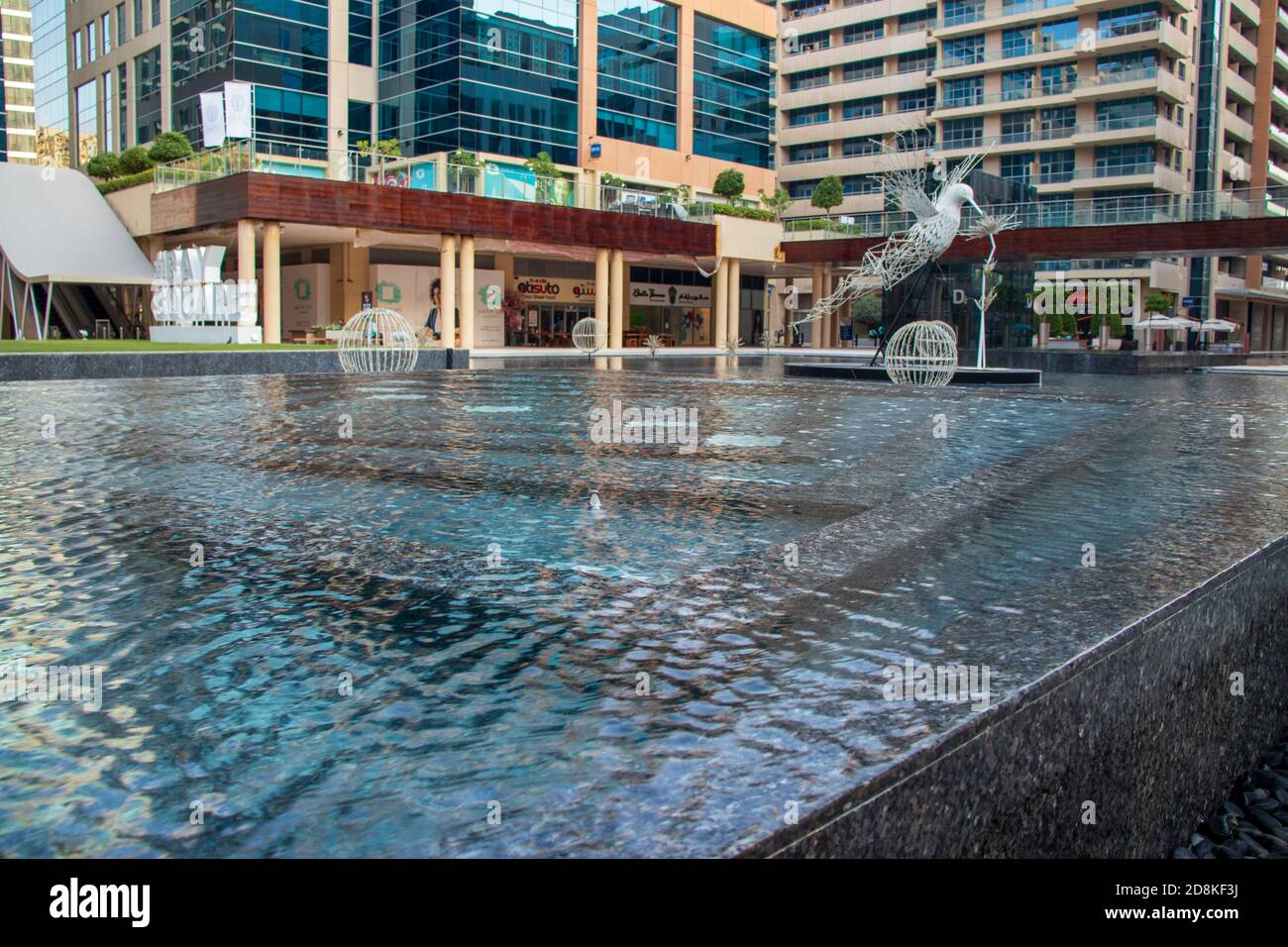 Bay Square area in Business Bay district in Dubai, UAE. Outdoors Stock ...