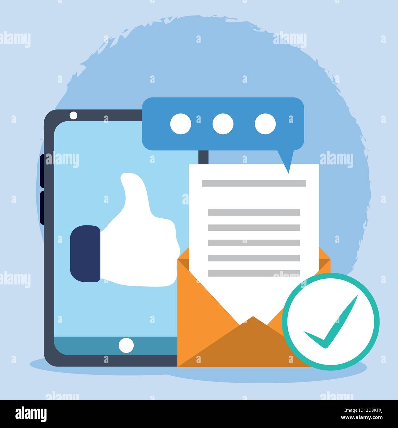 Communications check Stock Vector Images - Alamy