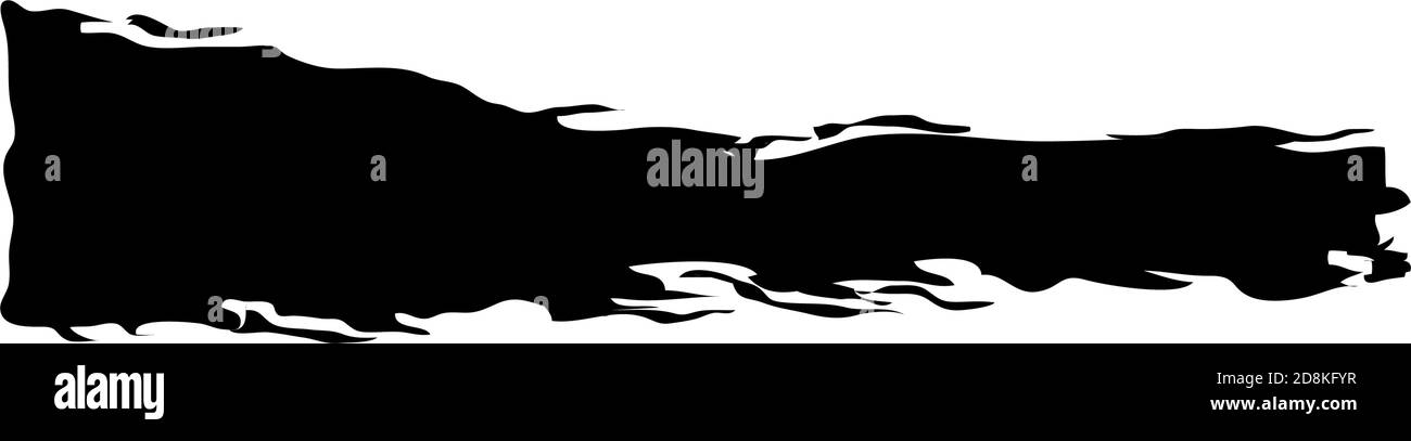 strokes black smear texture isolated on a white background vector ...