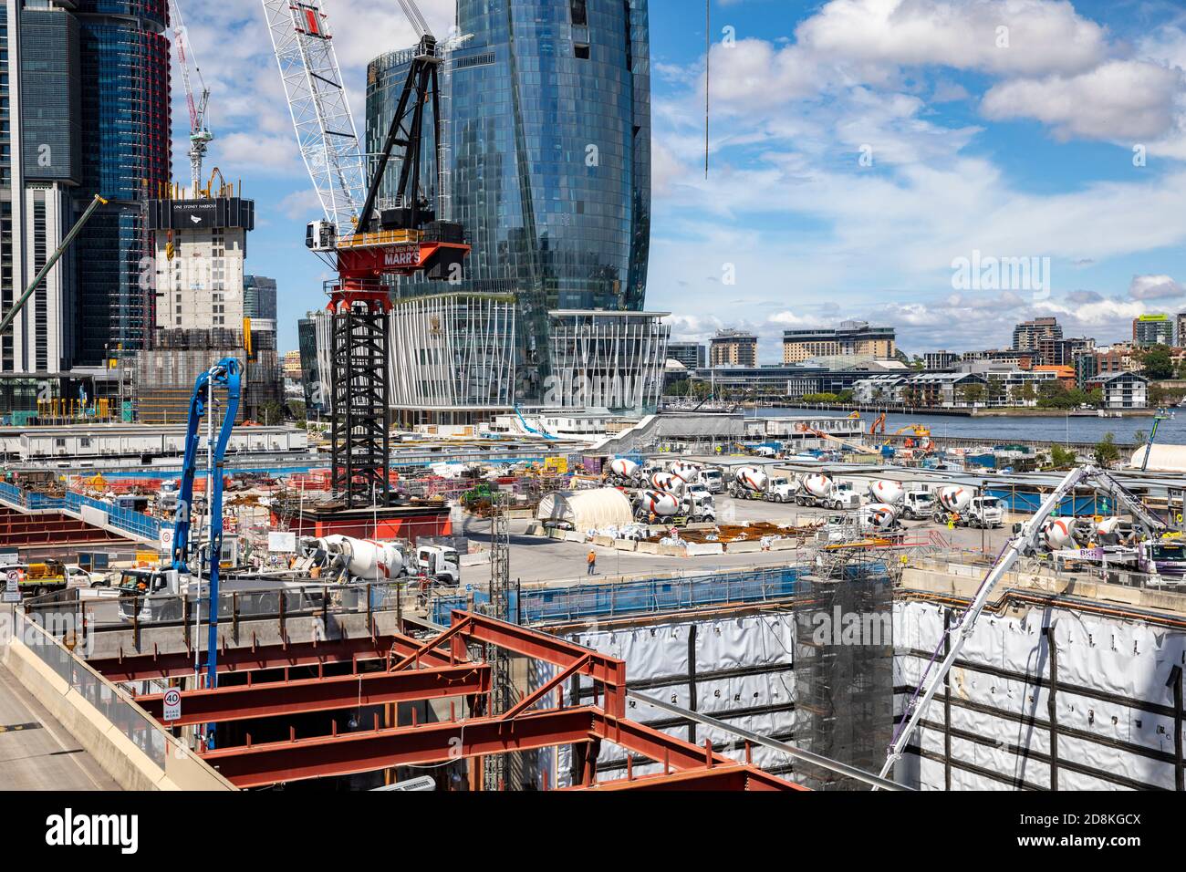 Sydney construction work at Barangaroo in Sydney city centre,NSW ...