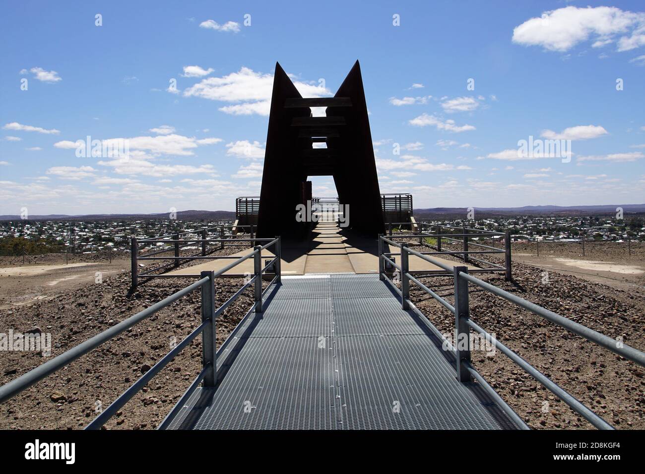 Miners’ Memorial overlooking Broken Hill Stock Photo - Alamy