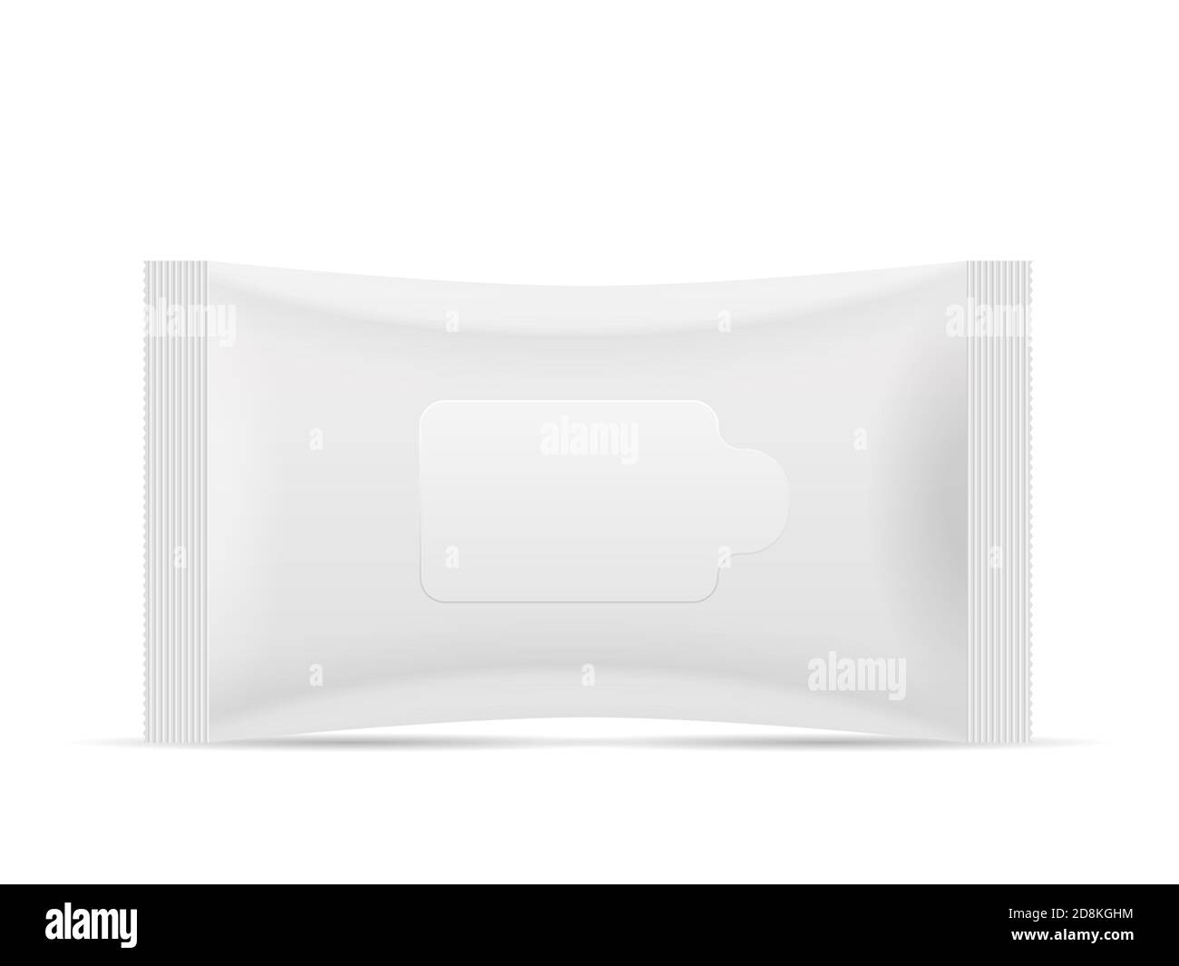 Wet wipes package on a white background. Vector illustration Stock ...