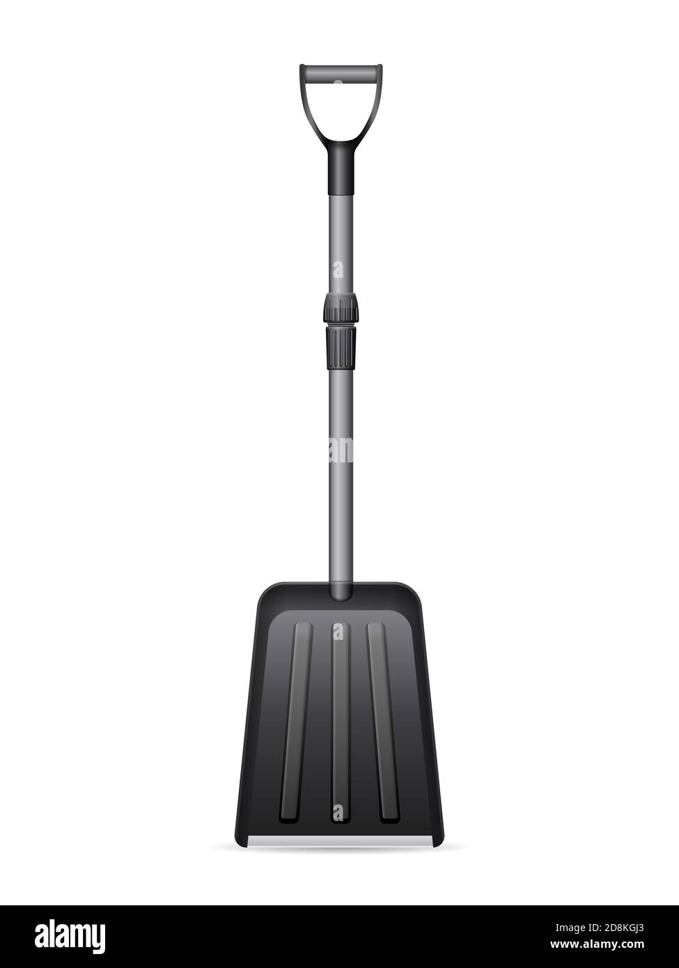 Snow shovel on a white background. Vector illustration Stock Photo - Alamy