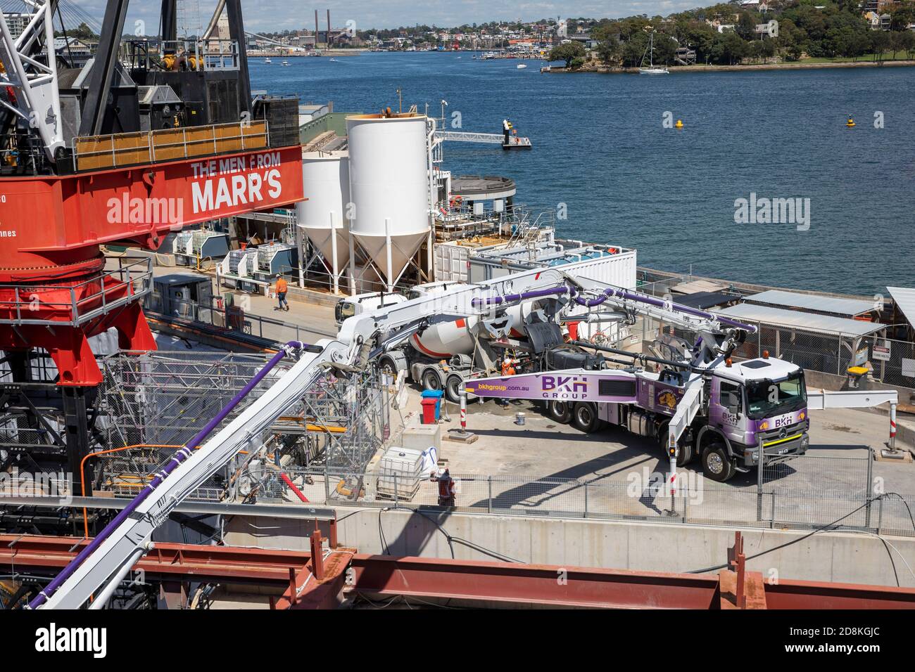 Sydney construction works at Barangaroo in Sydney city centre,NSW ...