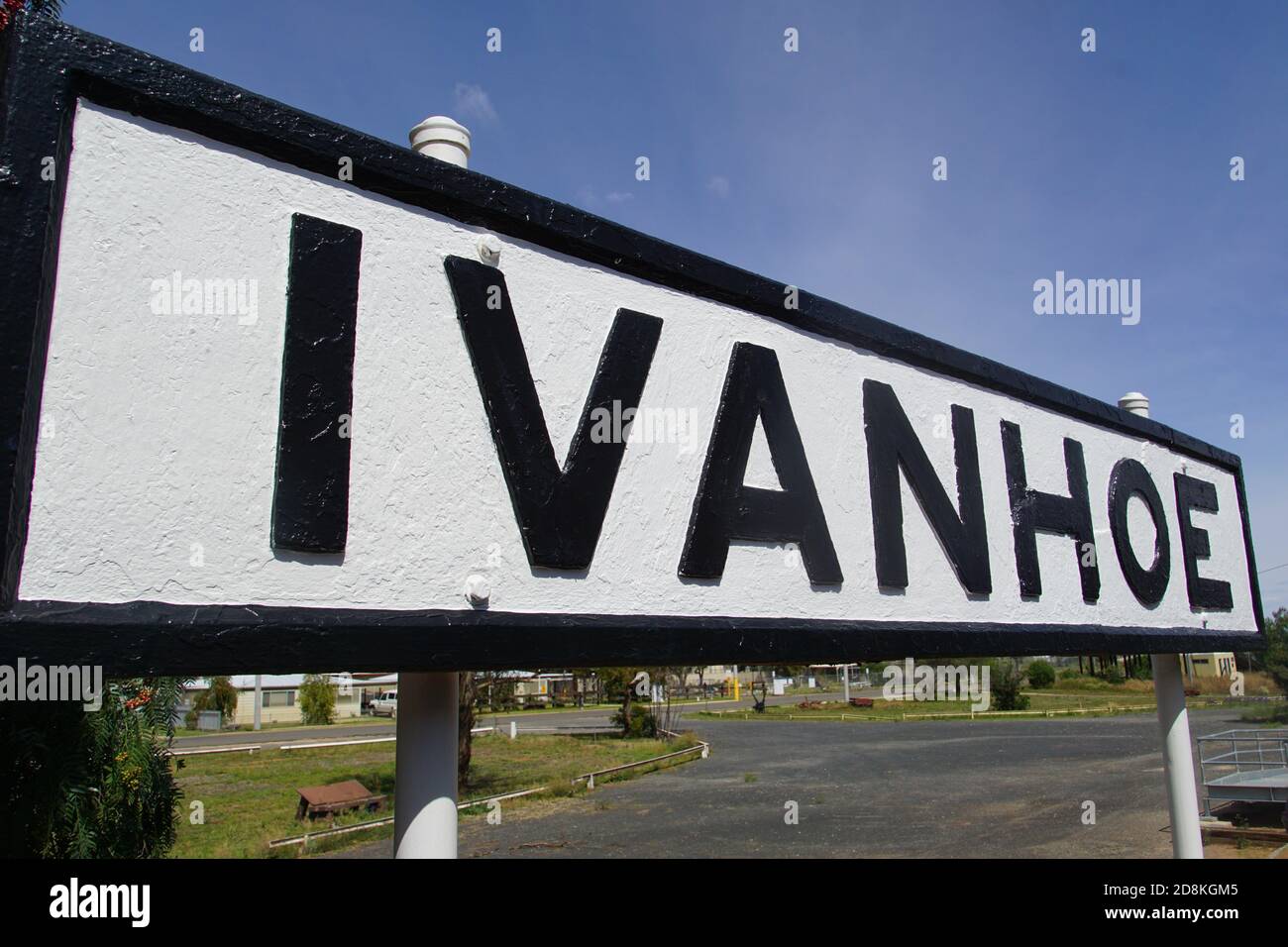 Ivanhoe Railway Station Sign Stock Photo - Alamy