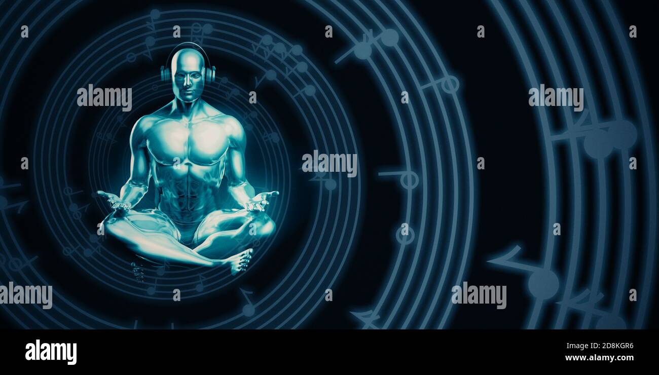 Music Detachment or Detached From the Outside World Stock Photo - Alamy