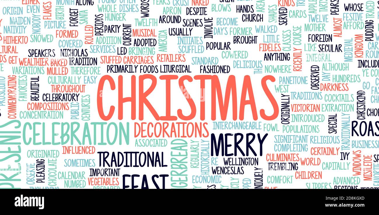 Christmas Greeting Card as a Background Concept Art Stock Photo - Alamy