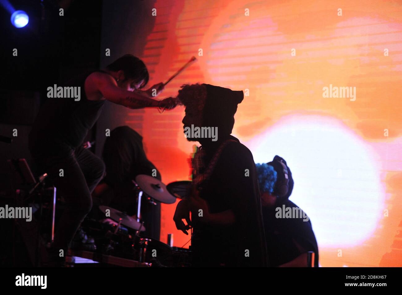 The Filipino band, Band@Work, plays a Halloween show at The Hard Rock ...