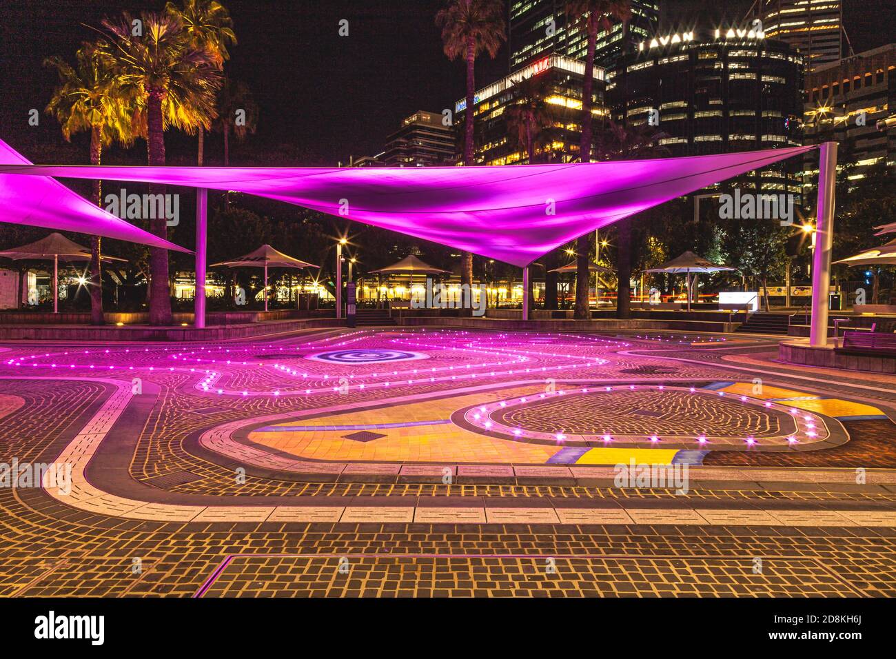 Elizabeth Quay Bridge At Night High Resolution Stock Photography and ...