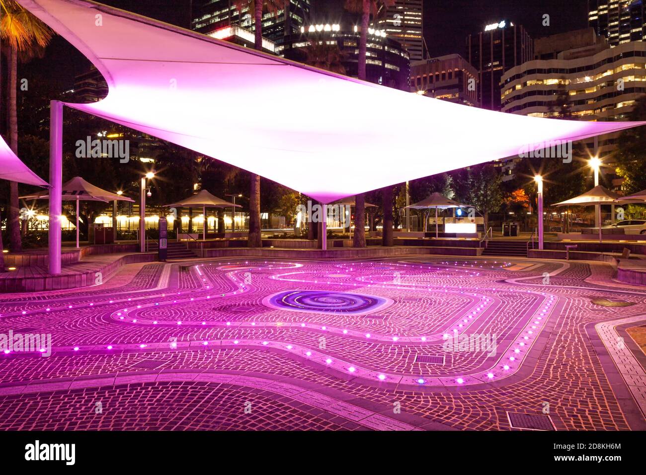 Elizabeth quay bridge at night hi-res stock photography and images - Alamy