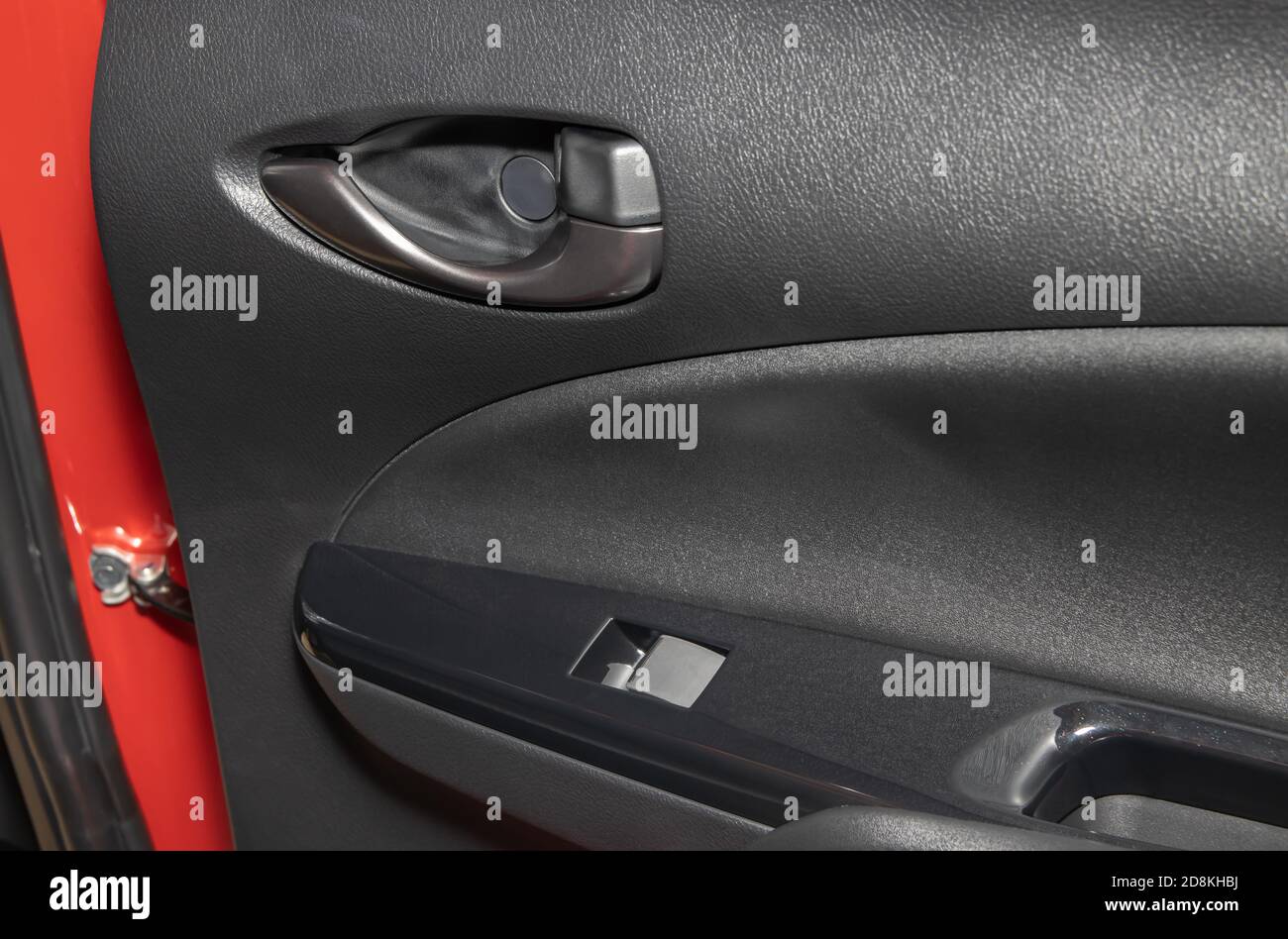 Rear Door Handle and Side Mirror Control Switch of Car in Zoom View ...