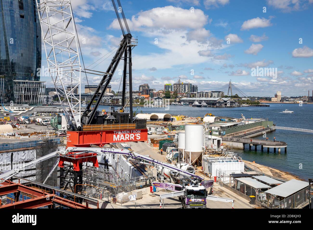 Construction works at Barangaroo in Sydney city centre,NSW,Australia ...