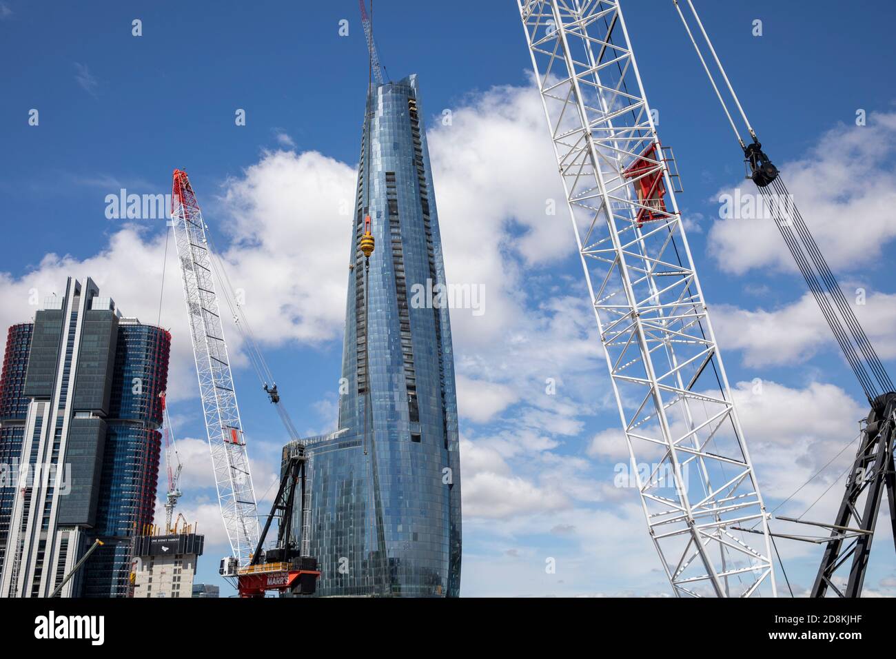 Construction works at Barangaroo in Sydney city centre,NSW,Australia ...