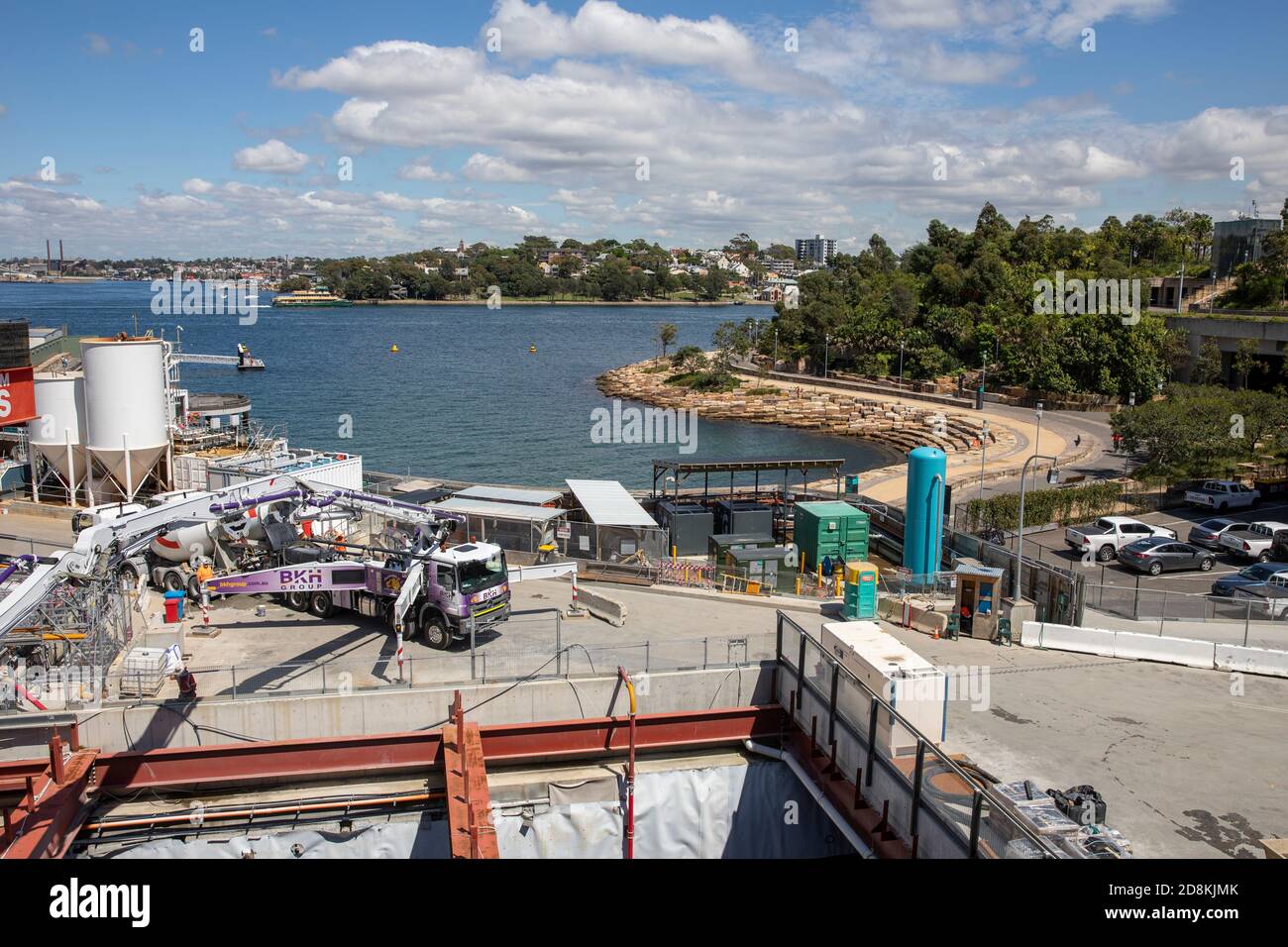 Construction works at Barangaroo in Sydney city centre,NSW,Australia ...