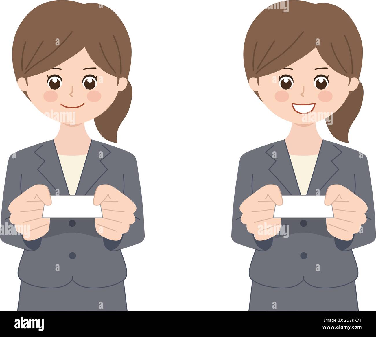 Handing over card Stock Vector Images - Alamy