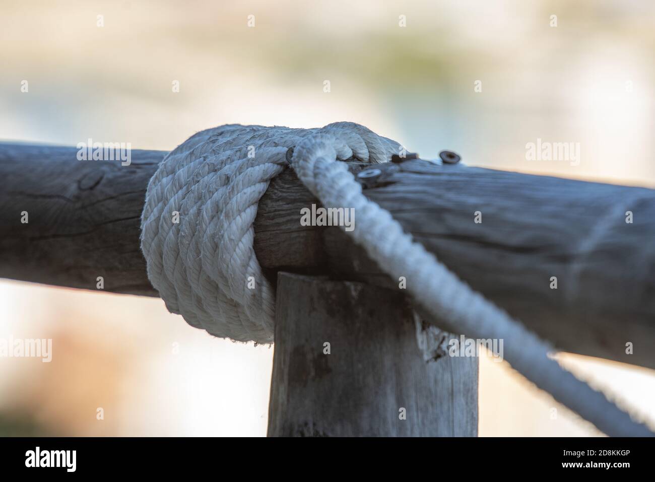 Rope tied tree log hi-res stock photography and images - Alamy