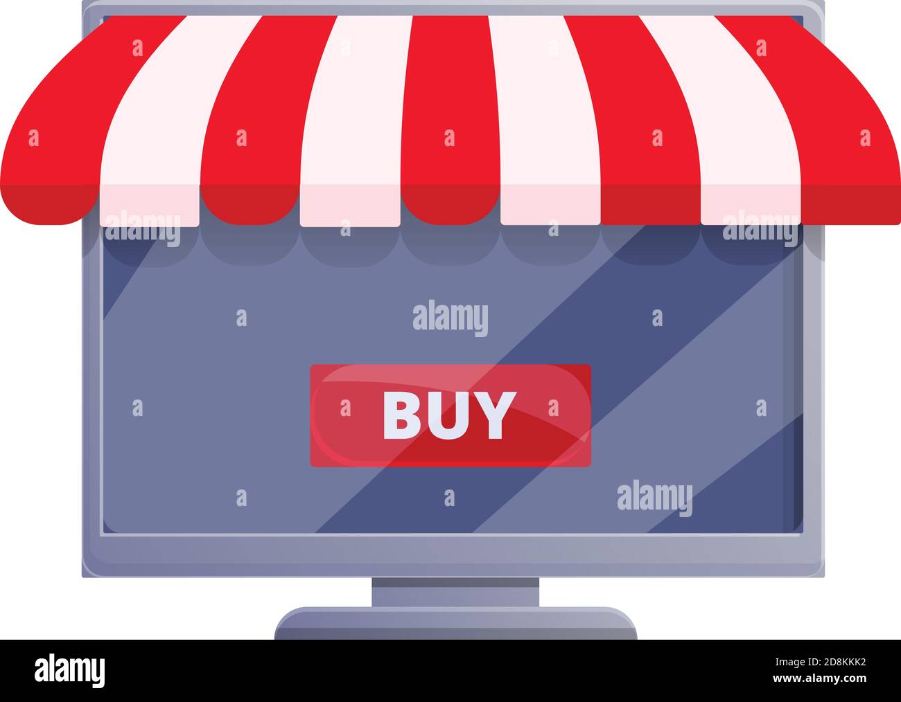 Purchase online shopping icon. Cartoon of purchase online shopping ...
