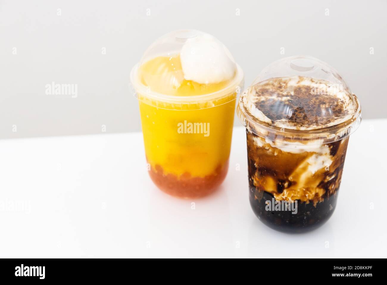 Variety of Boba or Bubble tea with tapioca pearls Stock Photo - Alamy