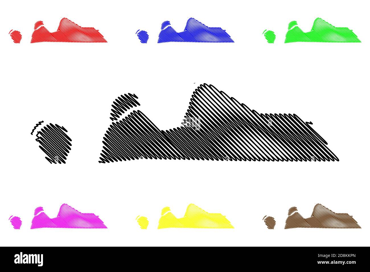 Fulton county map hi-res stock photography and images - Alamy