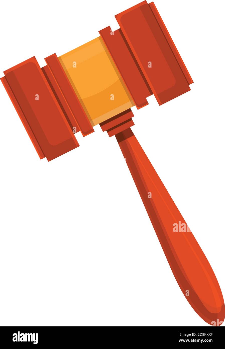 Wood gavel icon. Cartoon of wood gavel vector icon for web design ...