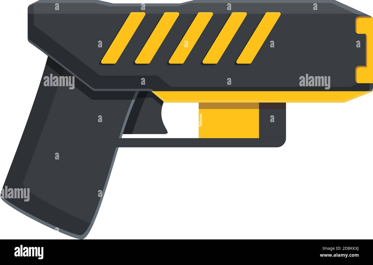 Taser stun defense icon. Cartoon of taser stun defense vector icon for ...