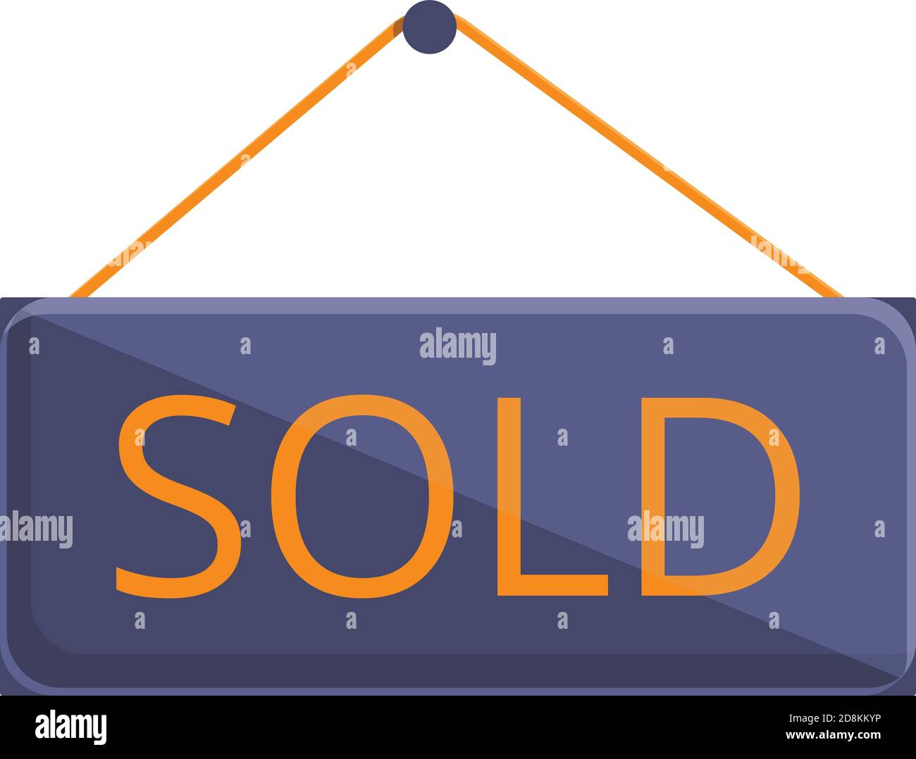 Auction sold icon. Cartoon of auction sold vector icon for web design ...