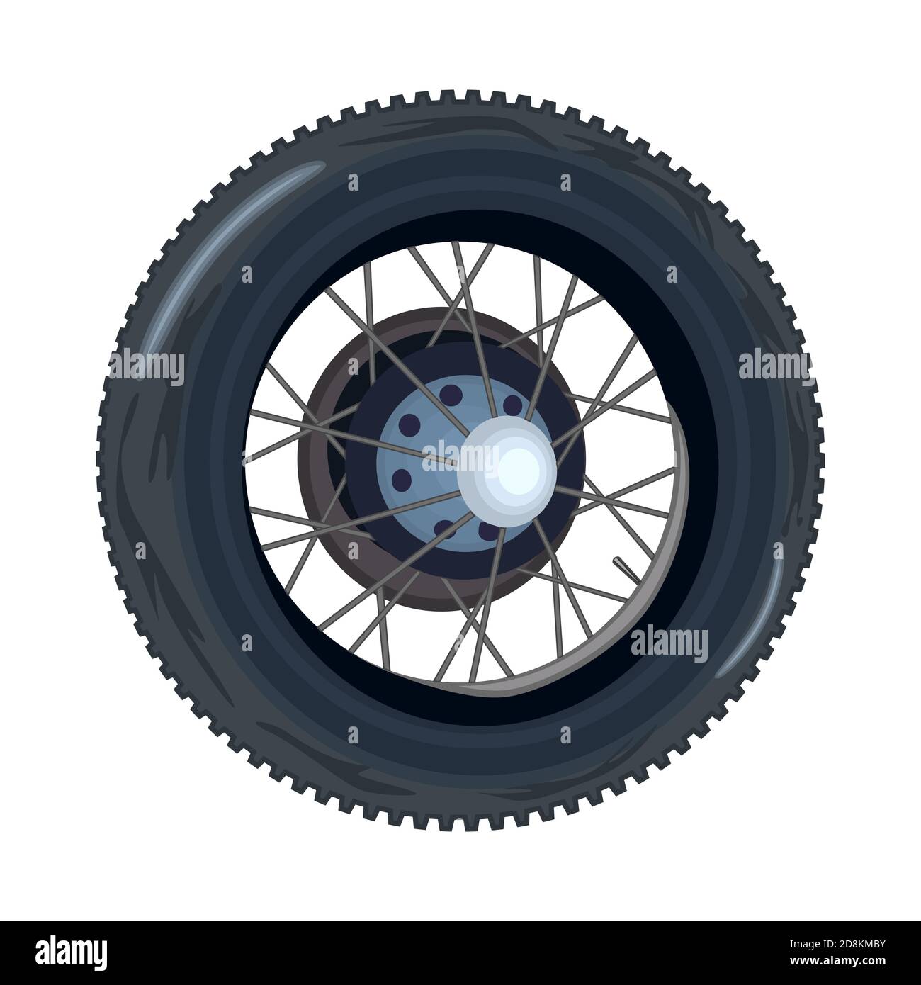 Vintage spare tyre Stock Vector Images - Alamy
