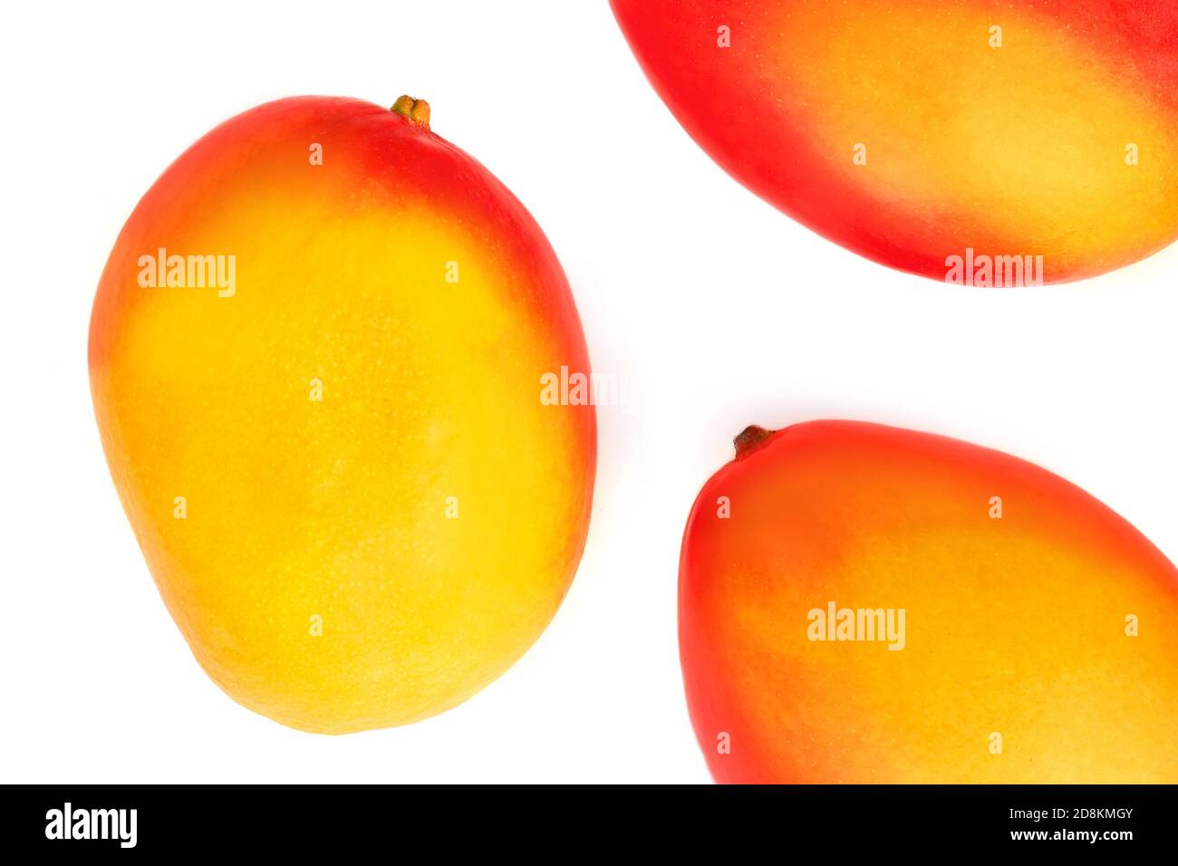 Creative layout made of mango fruit. Tropical abstract background ...