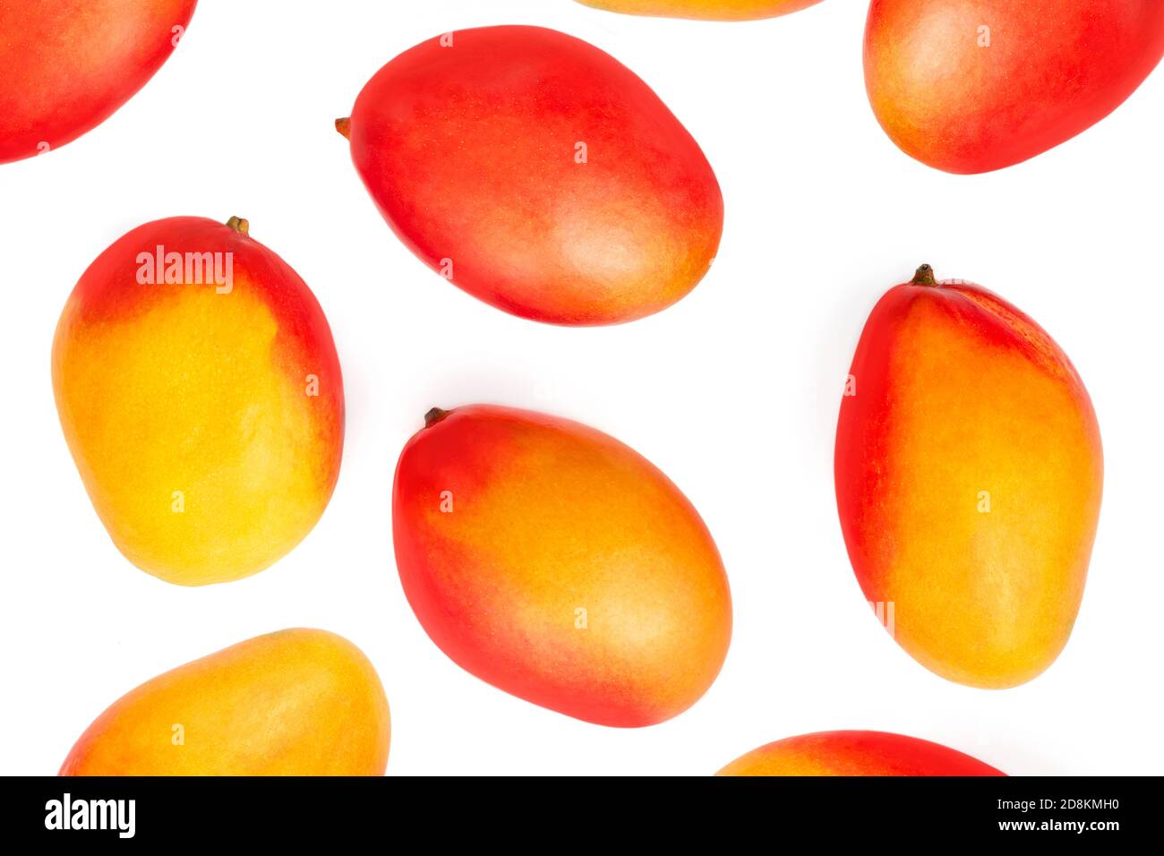 Creative layout made of mango fruit. Tropical abstract background ...