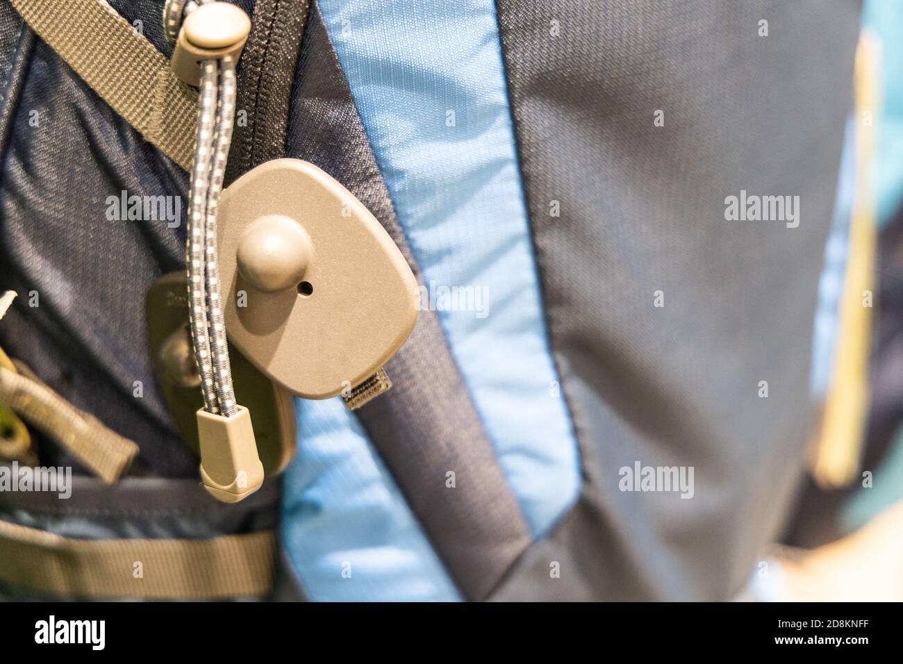 Closeup of retail security tag on merchandise to deter theft Stock ...