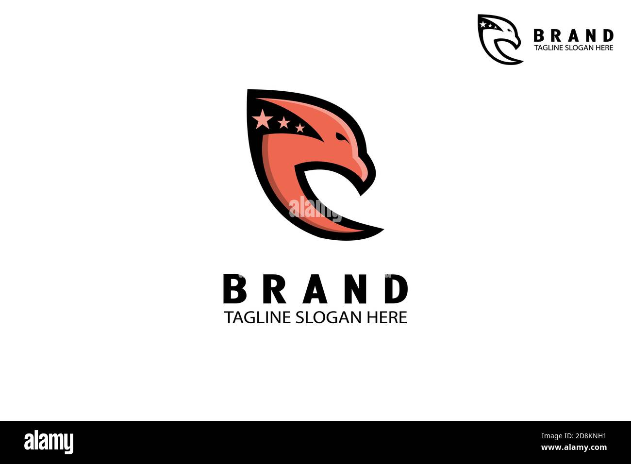Eagle letter R logo, modern and elegant design Stock Vector Image & Art ...