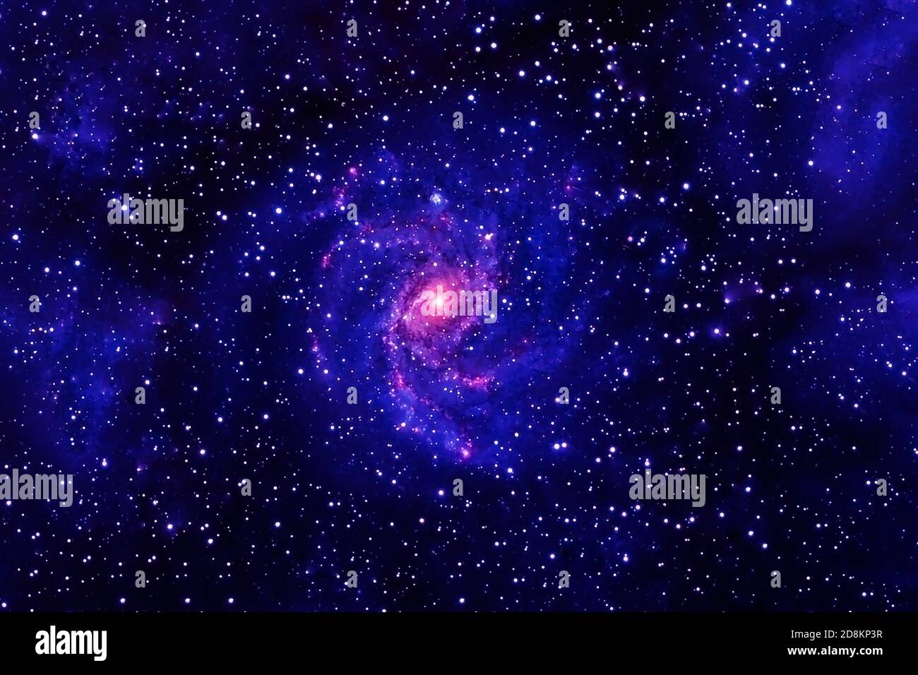Beautiful blue galaxy in deep space. Elements of this image furnished ...