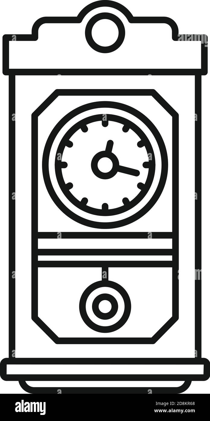 Balance pendulum clock icon, outline style Stock Vector Image & Art - Alamy