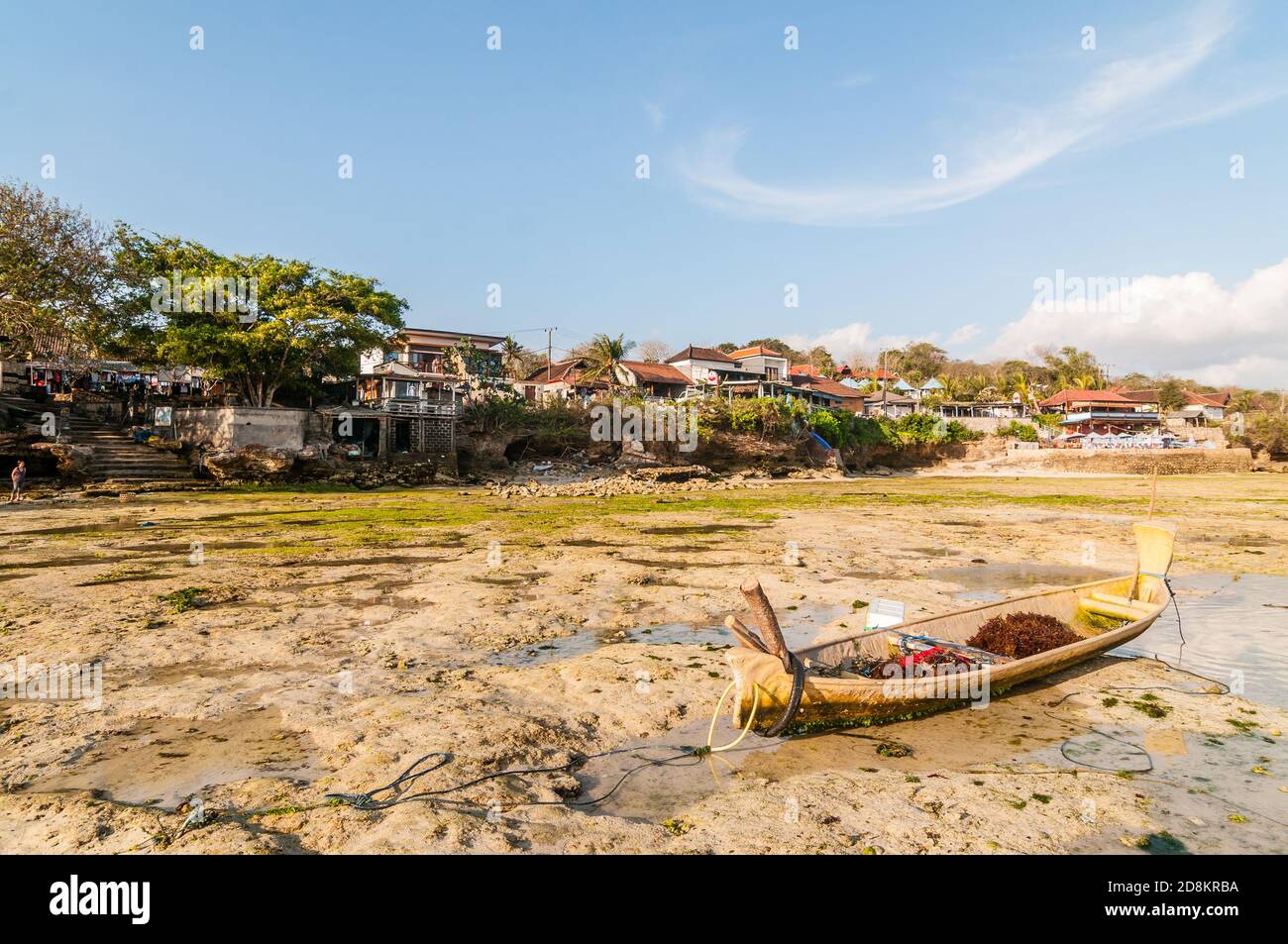 sea weed farming boat in Nusa Lembongan, Bali, Indonesia Stock Photo ...