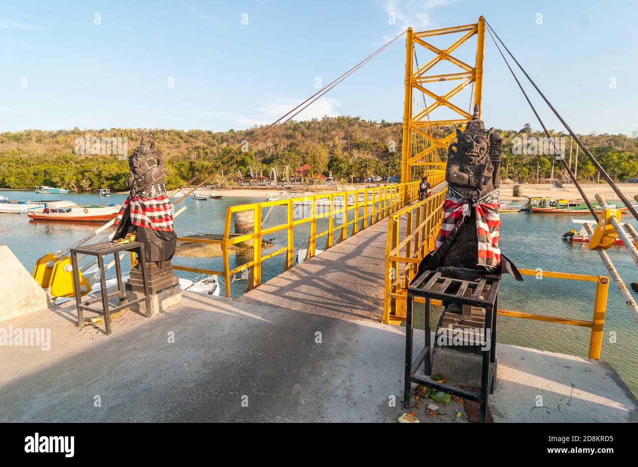 Yellow bridge, Nusa Lembongan, Lembongan, Bali, Indonesia Stock Photo ...