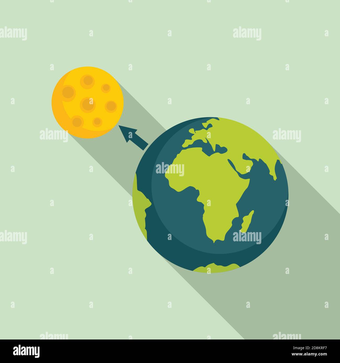 Moon earth distance Stock Vector Images - Alamy