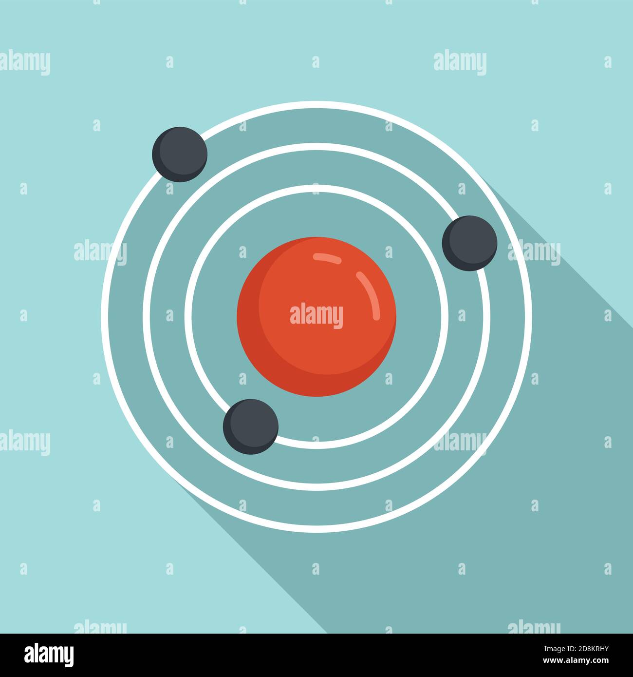 Atom gravity icon, flat style Stock Vector Image & Art - Alamy