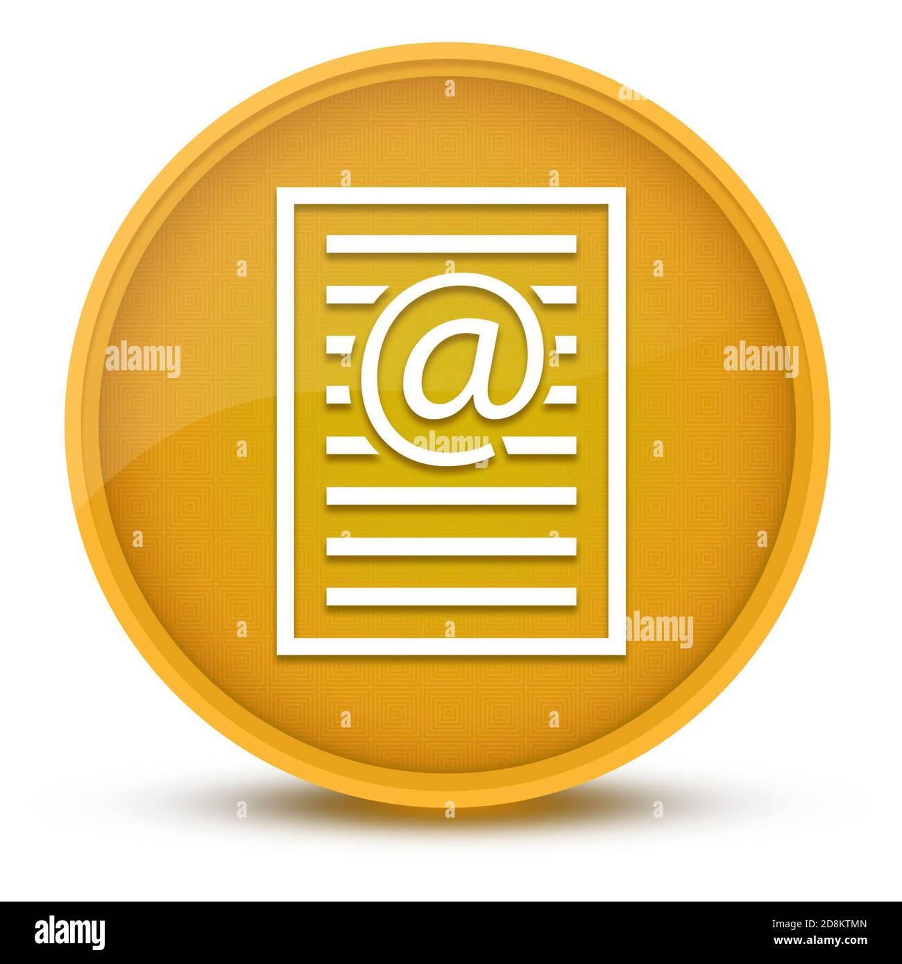 Email address page luxurious glossy yellow round button abstract ...