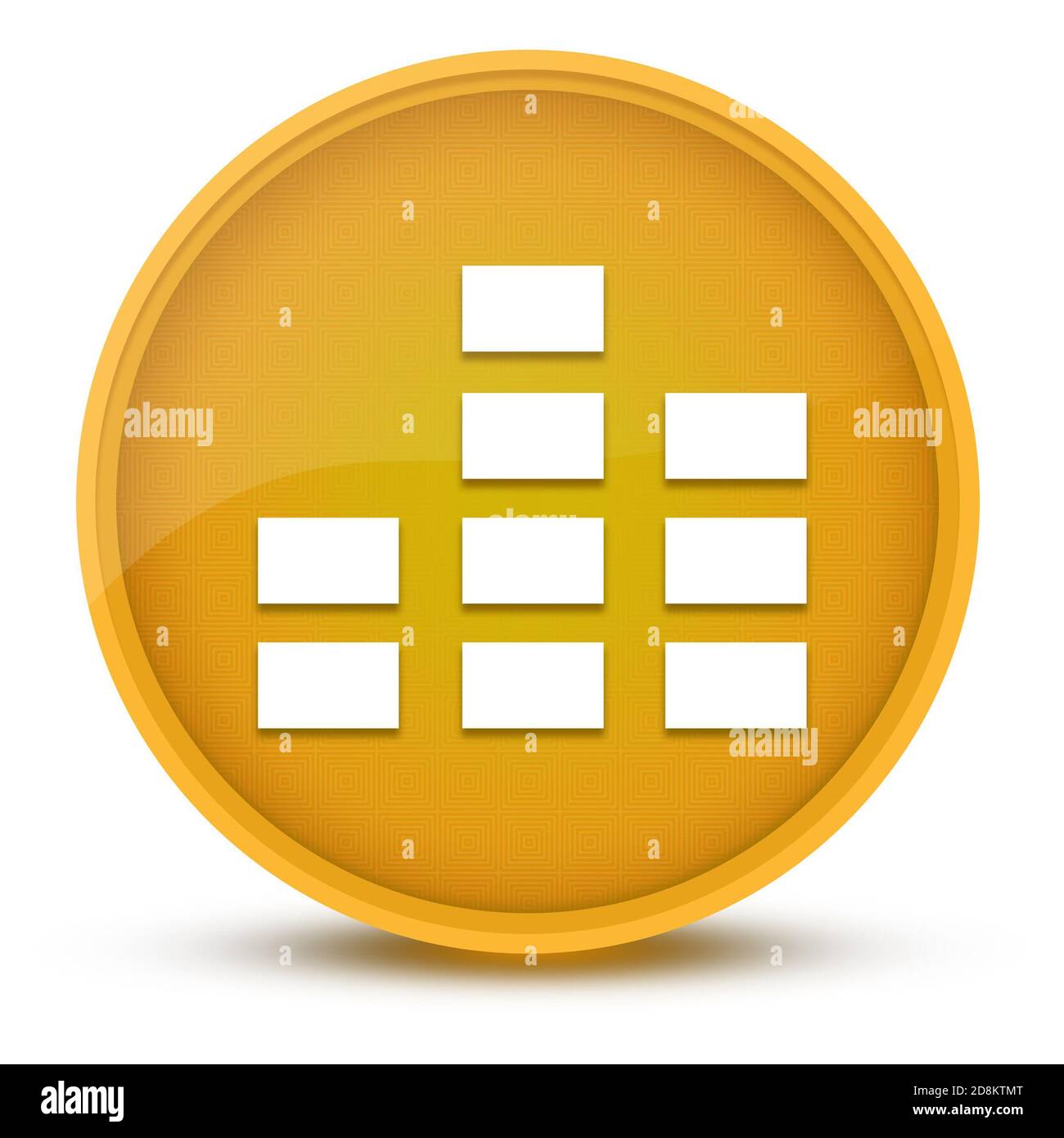 Equalizer luxurious glossy yellow round button abstract illustration ...