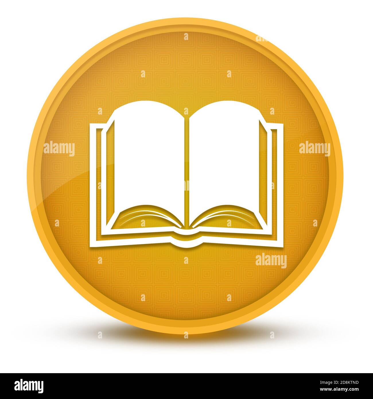 Book luxurious glossy yellow round button abstract illustration Stock ...