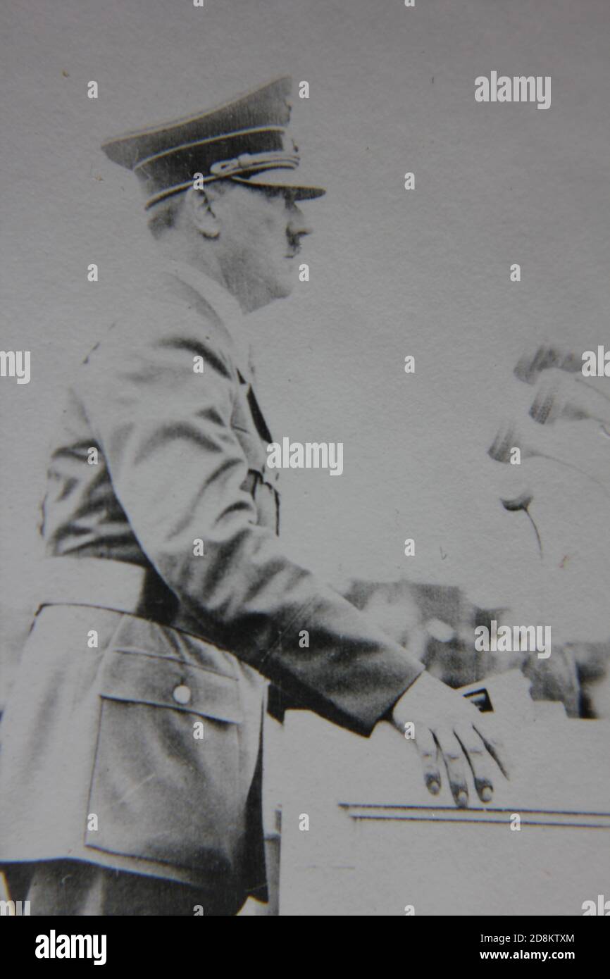 Fine 1970s vintage black and white photography of Adolph Hitler ...