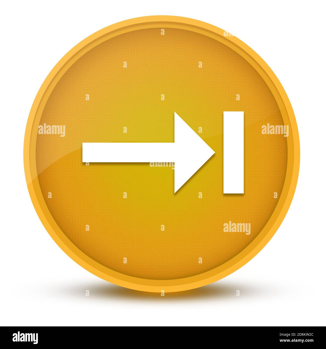 Next luxurious glossy yellow round button abstract illustration Stock ...